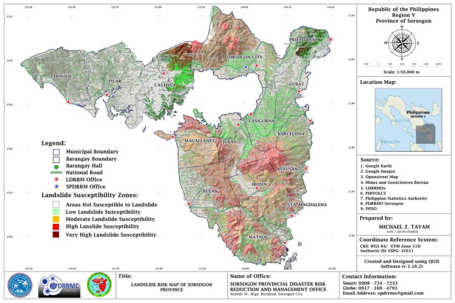 Landslide Risk Map – SPDRRMO