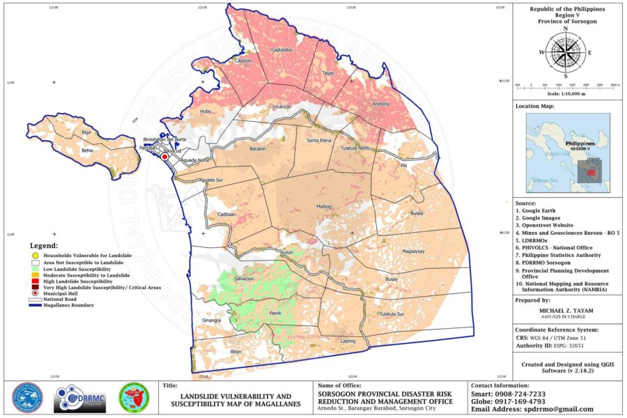 Landslide Risk Map – SPDRRMO