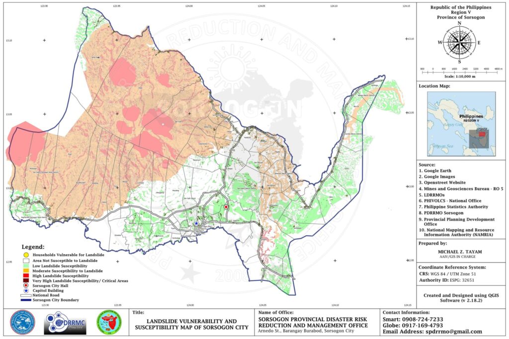 Landslide Risk Map – SPDRRMO